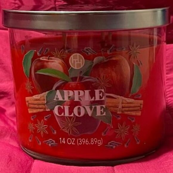 Huntington Home | Accents | New 3 Wick Apple Clove Scented Candle 4 Oz ...